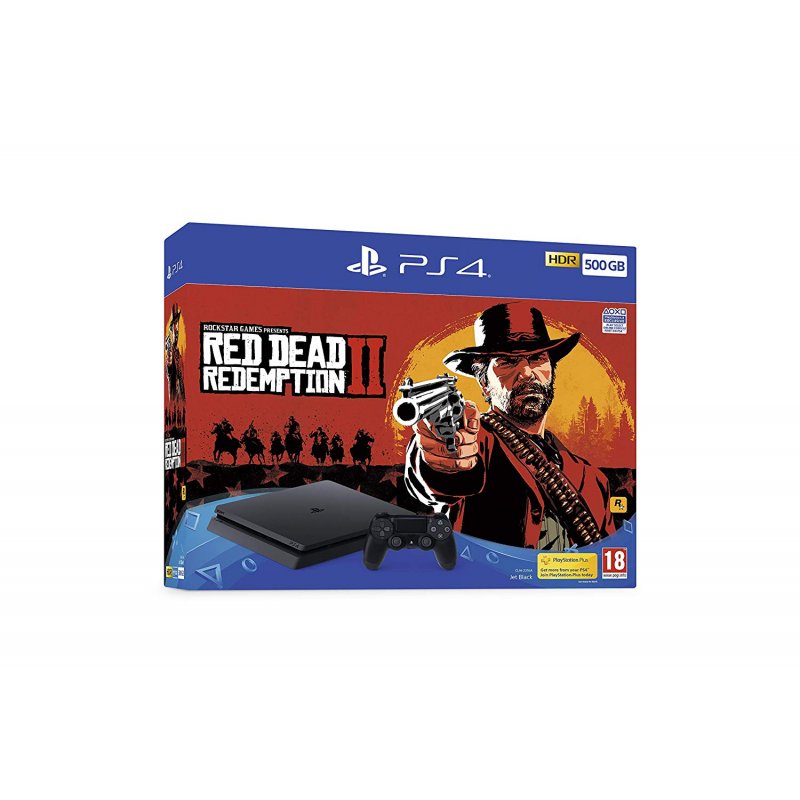 Buy Sony PlayStation 4 500GB Black + RED DEAD REDEMPTION 2 Bundle